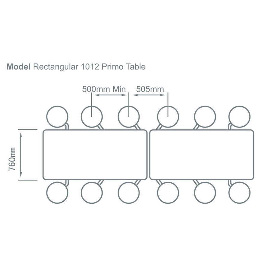 12 Seat Primo Rectangular Mobile Folding Table - Full Back Seats | theClassroom.co