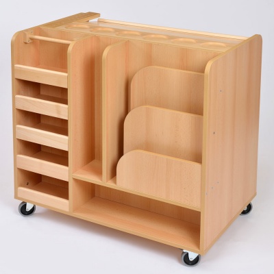Primary Mobile Art Trolley + 24 Trays | theClassroom.co