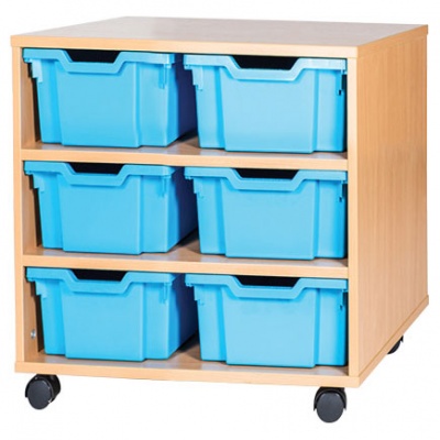 9 High Open Double Column Tray Storage (6 Extra Deep Trays)