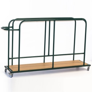 Heavy-Duty Vertical Mat Trolley