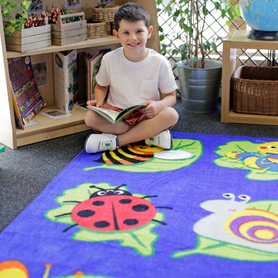Back to Nature™ Large Square Bug Placement Carpet | theClassroom.co