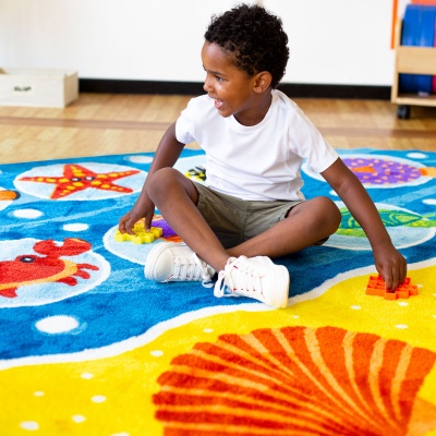 Under the Sea™ Corner Placement Carpet | theClassroom.co