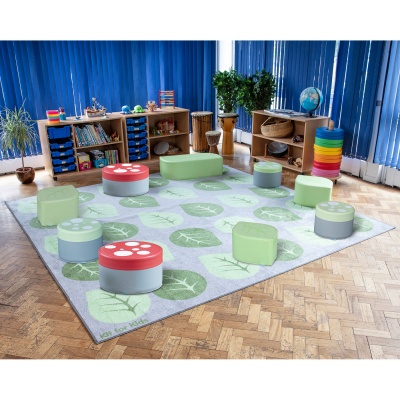 Natural World Leaf Placement Carpet | theClassroom.co