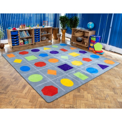 Geometric Shapes Carpet | theClassroom.co