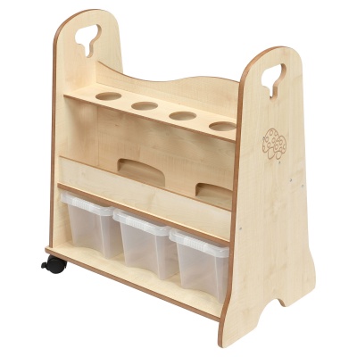 Large Wooden Arts Storage Trolley | theClassroom.co
