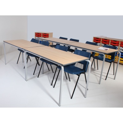 Advanced Slide-Stacking Rectangular Classroom Table | theClassroom.co