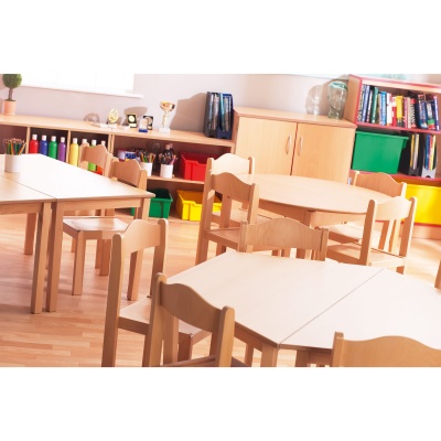 Bergen Round Wooden Classroom Table | theClassroom.co