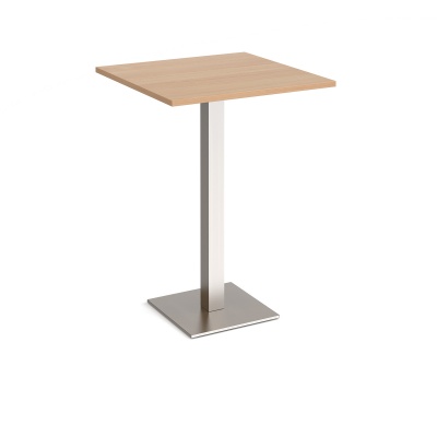 Brescia Circular Poseur Table with Flat Square Base