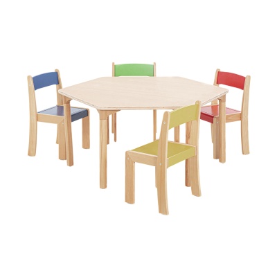 Children's Beechwood Hexagon Table | theClassroom.co