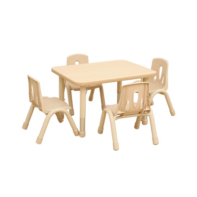 Elegant Height Adjustable Rectangle Table & 4 Chairs | theClassroom.co
