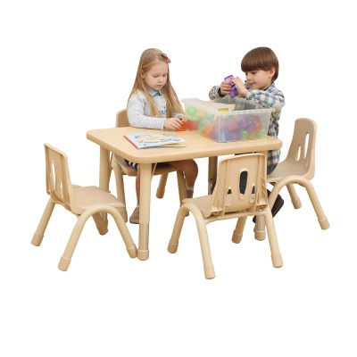 Elegant Height Adjustable Rectangle Table & 4 Chairs | theClassroom.co