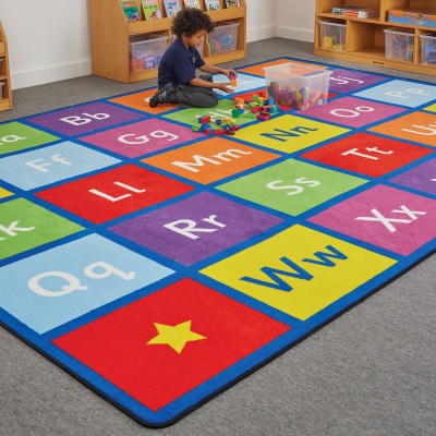 Alphabet Rocks Learning Rug | theClassroom.co