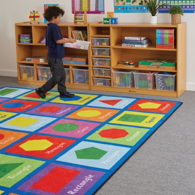 Large Shapes Learning Rug | theClassroom.co