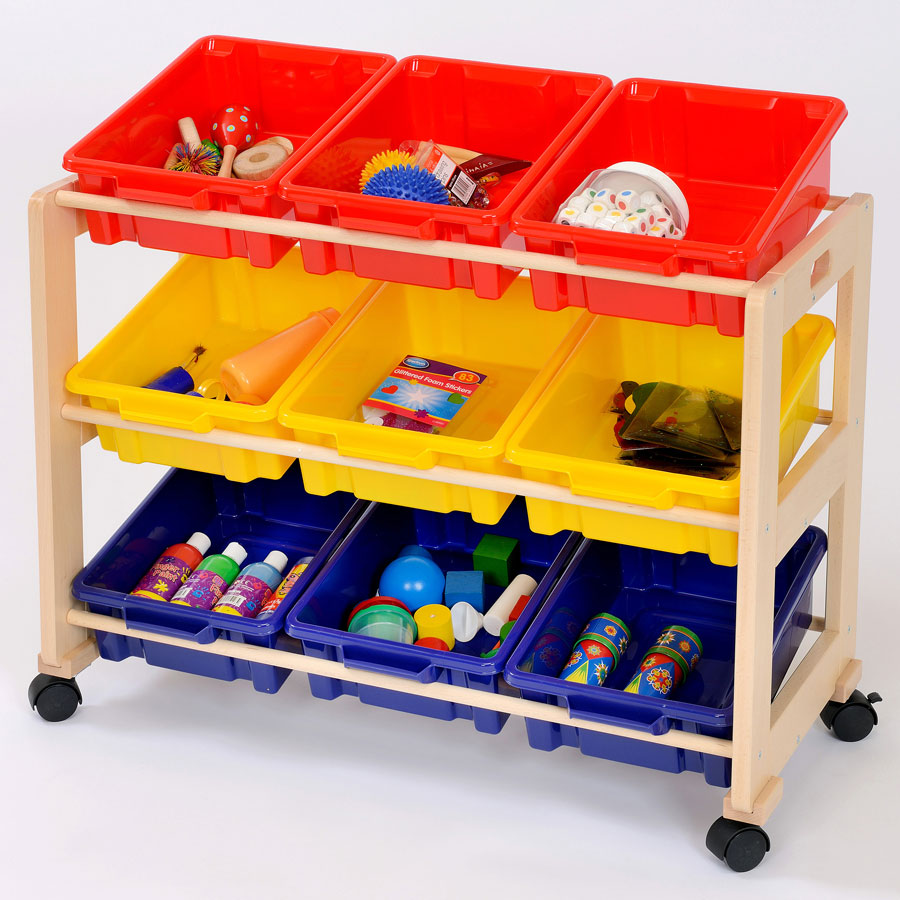 9 Tray Beech Classroom Tidy | theClassroom.co