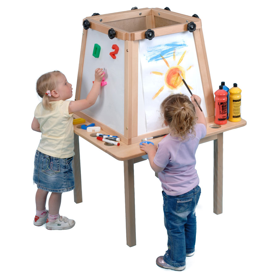 Nursery 4 Sided Table Easel | theClassroom.co