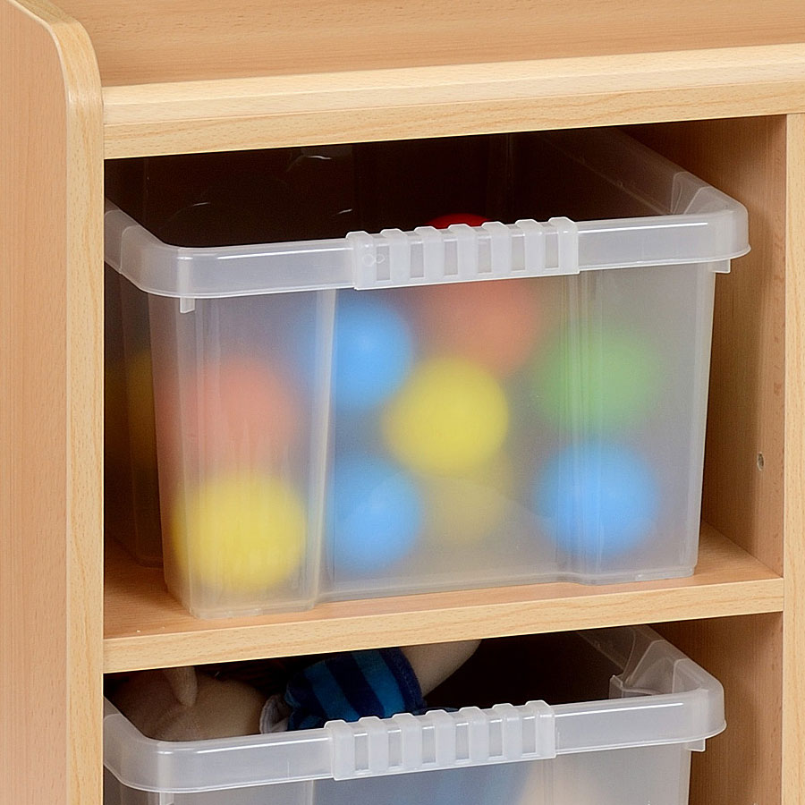 Flexi 16 Shallow & 6 Deep Clear Tray Classroom Storage | theClassroom.co