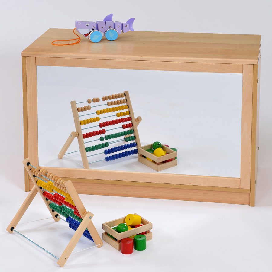 Room Scene - Open Bookcase + Plain Panel / Safety Mirror | theClassroom.co