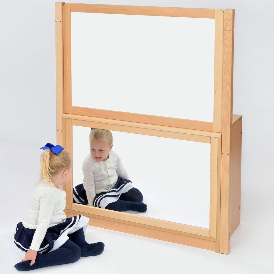 Room Scene - Room Divider With Shelves + Whiteboard / Mirror | theClassroom.co