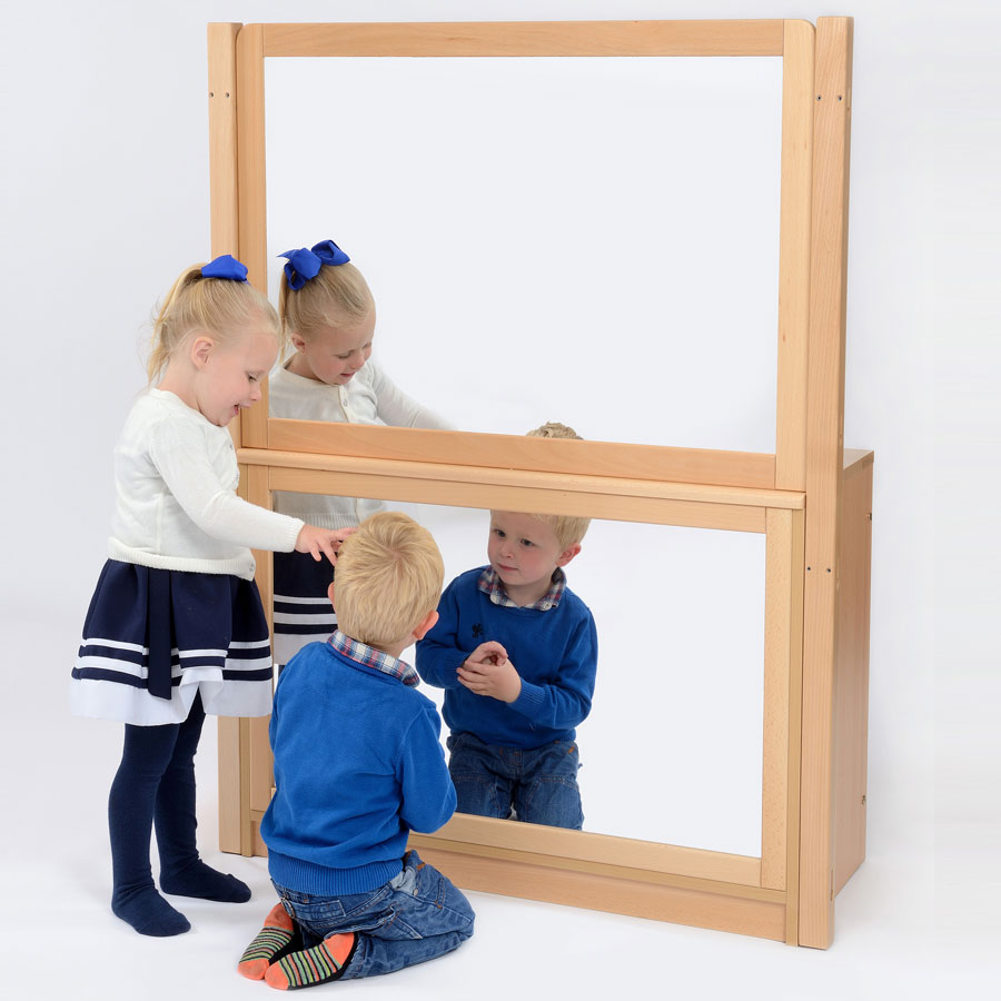Room Scene - Room Divider With Shelves + Whiteboard / Mirror | theClassroom.co