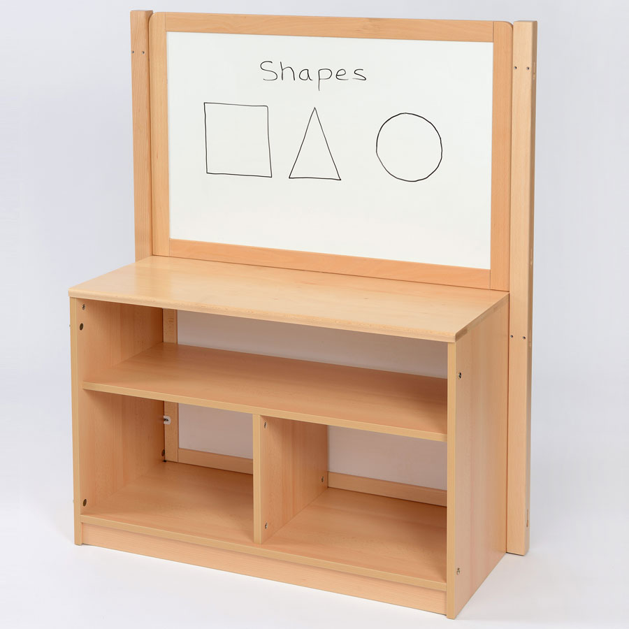 Room Scene - Room Divider With Shelves + Whiteboard / Mirror | theClassroom.co