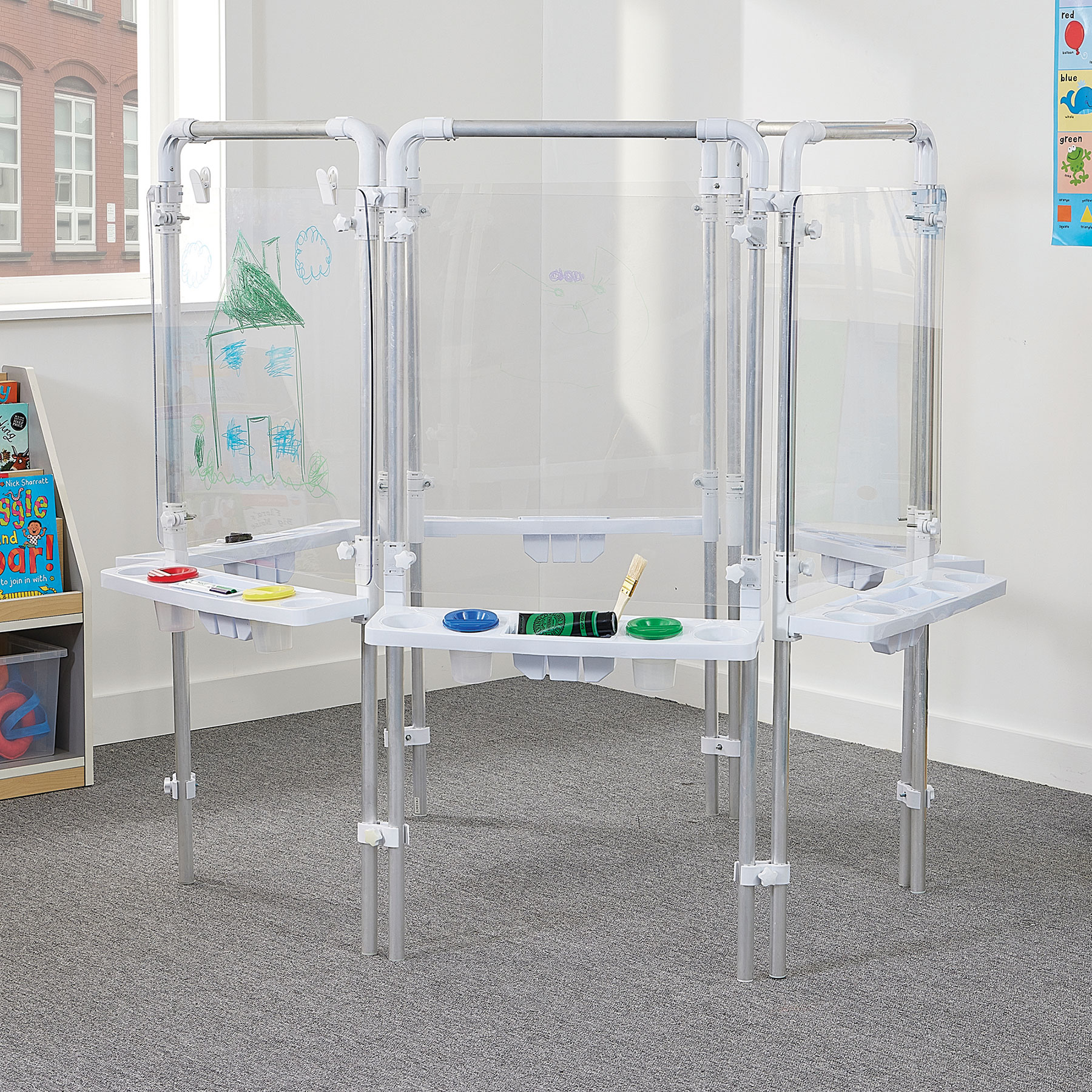 6 Sided Children's Easel - Frame Only | theClassroom.co