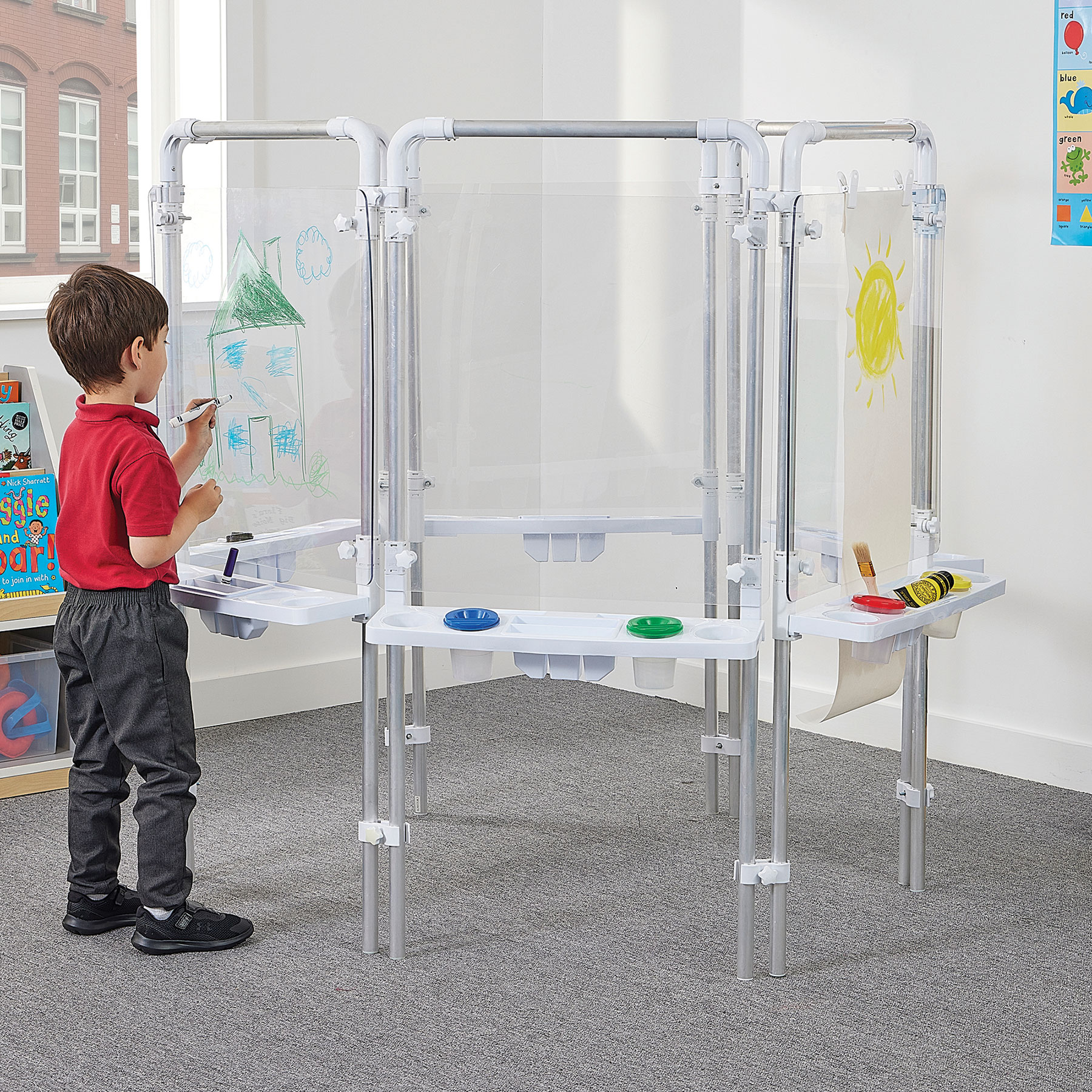 6 Sided Children's Easel - Frame Only | theClassroom.co