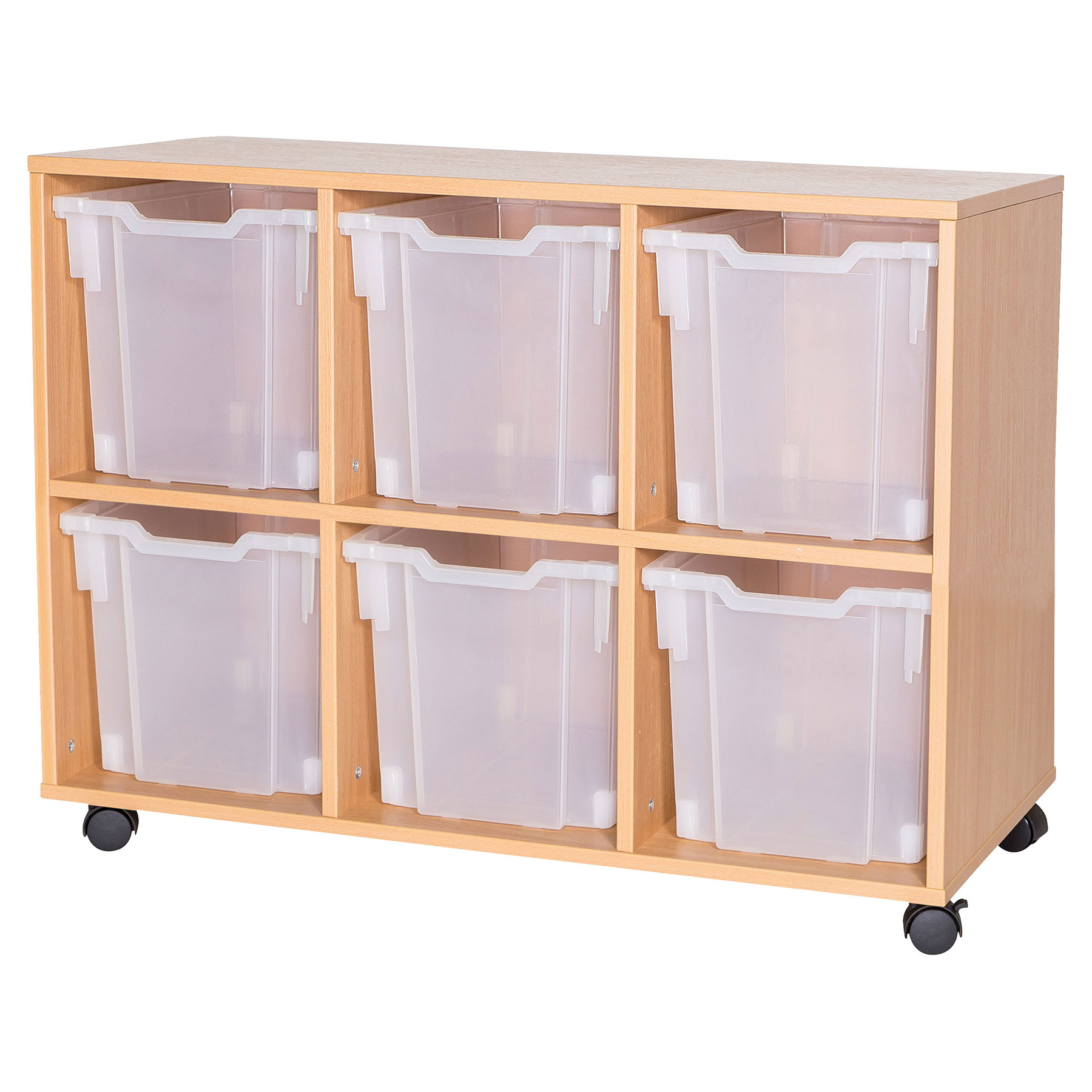 8 High Triple Column Tray Storage (6 Jumbo Trays) | theClassroom.co