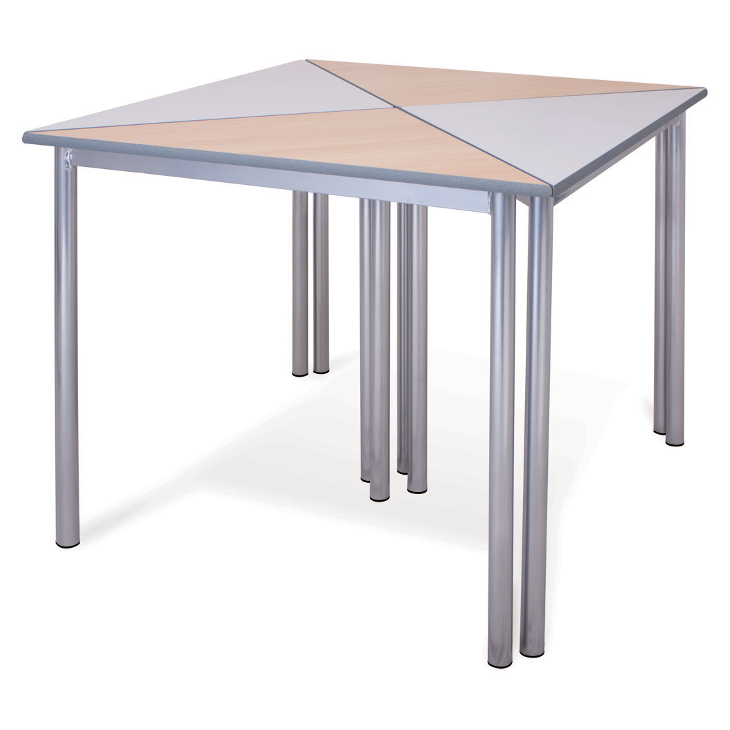 Advanced Premium Round Leg Triangular School Table | theClassroom.co