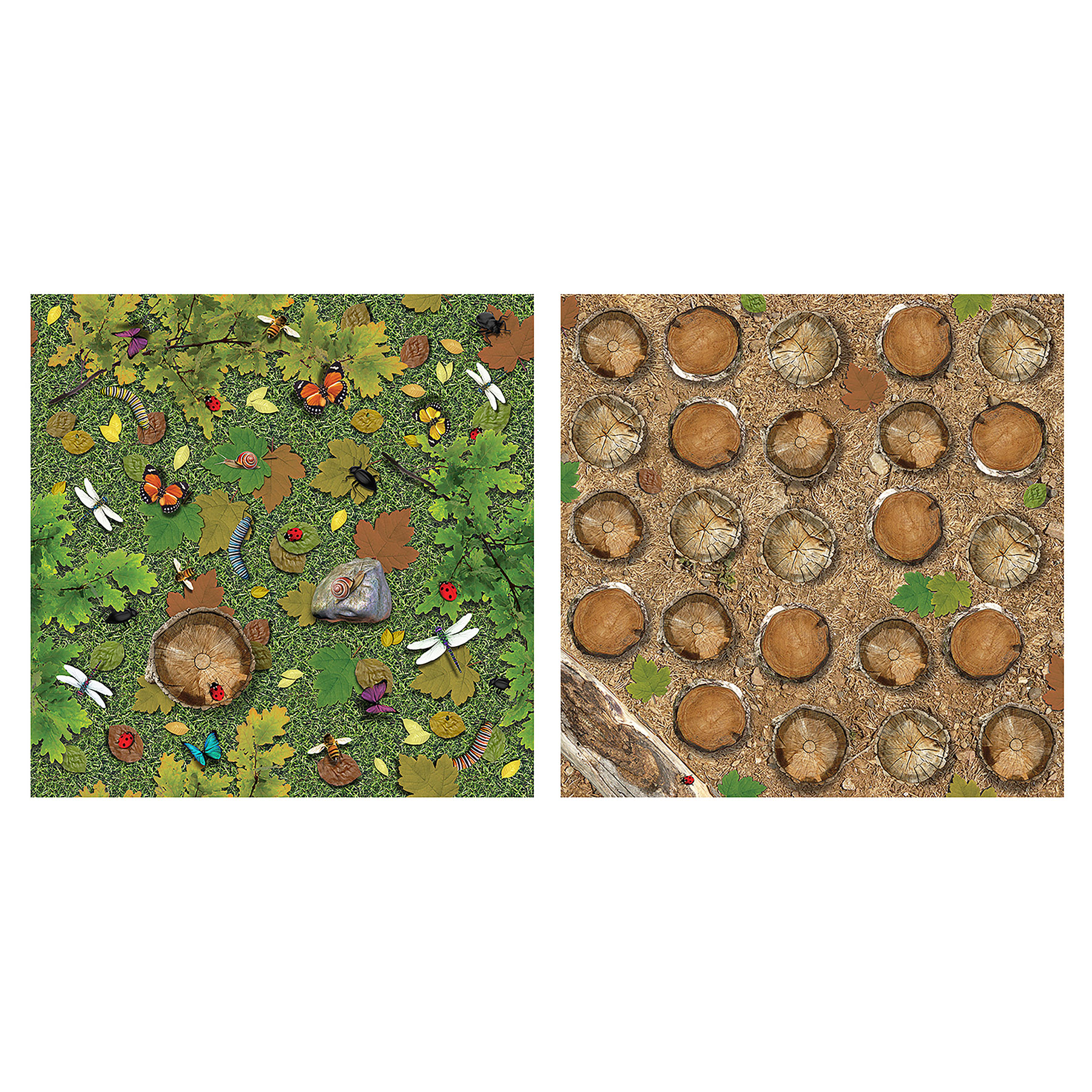 Natural World Woodland and Minibeasts Double Sided Carpet | theClassroom.co