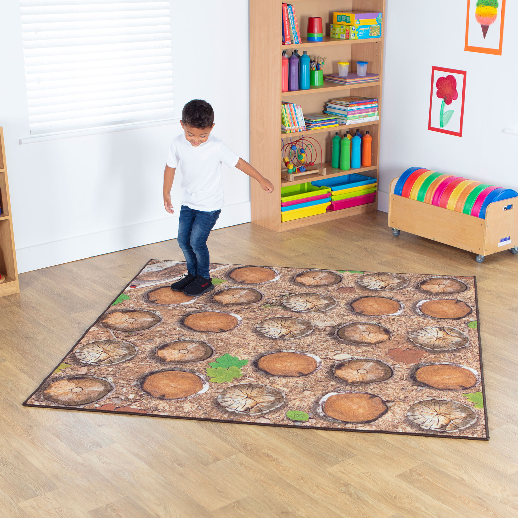 Natural World Woodland and Minibeasts Double Sided Carpet | theClassroom.co