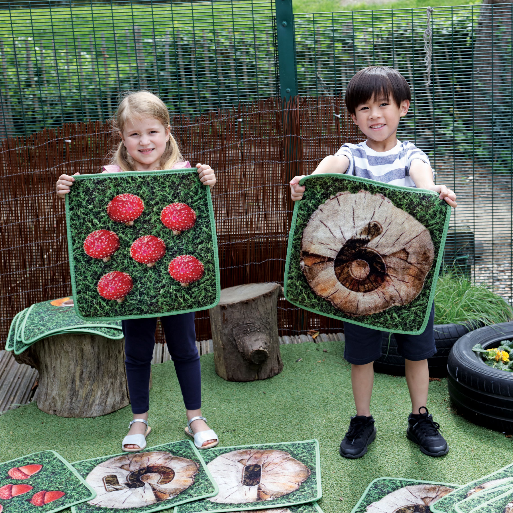 Natural World Counting Mini Carpets Indoor / Outdoor