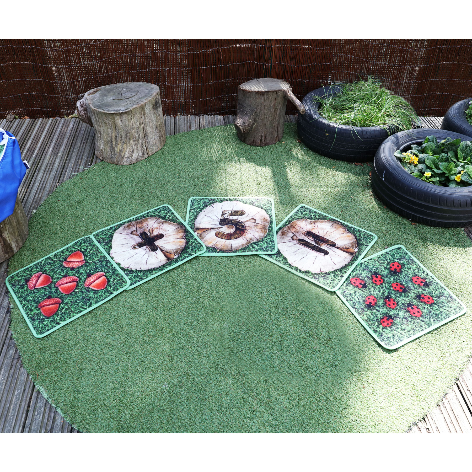 Natural World Counting Mini Carpets Indoor / Outdoor