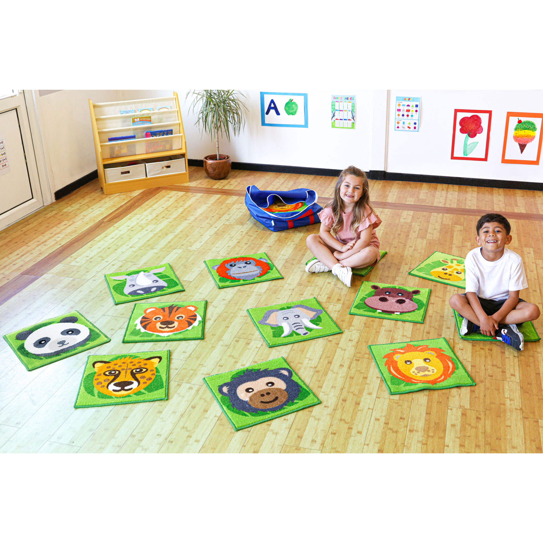 Zoo Conservation Mini Carpets (Pack of 30) | theClassroom.co