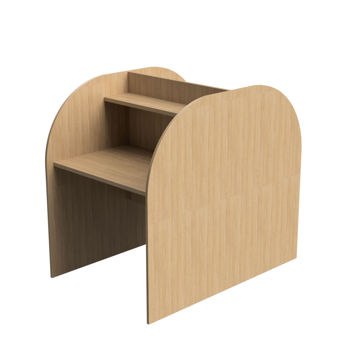 Universal "Curve" Double Sided Study Carrel | theClassroom.co