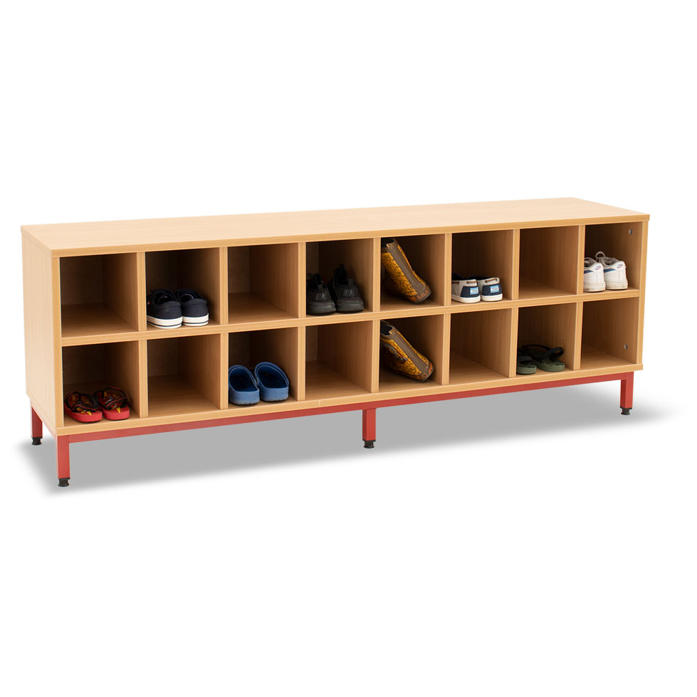 Monarch 16 Compartment Boot Bench | theClassroom.co