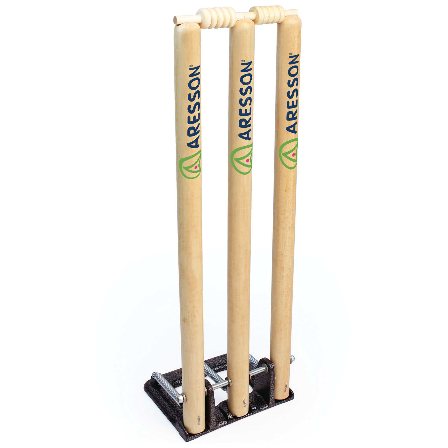 Aresson Wooden Springback Cricket Stumps & Bails Set 71cm | theClassroom.co