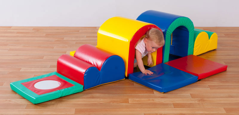 Toddler "Tunnels & Bumps" Multicoloured Soft Blocks | theClassroom.co