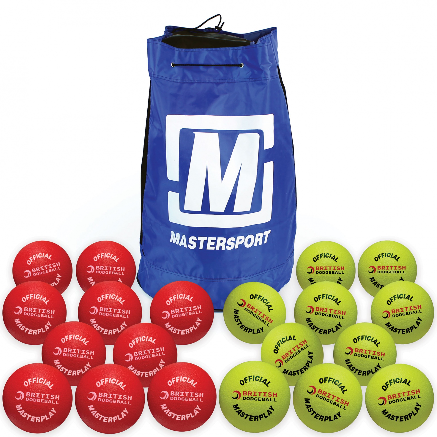 Official British Dodgeball Masterplay Foam Dodgeball 150mm, Mixed ...