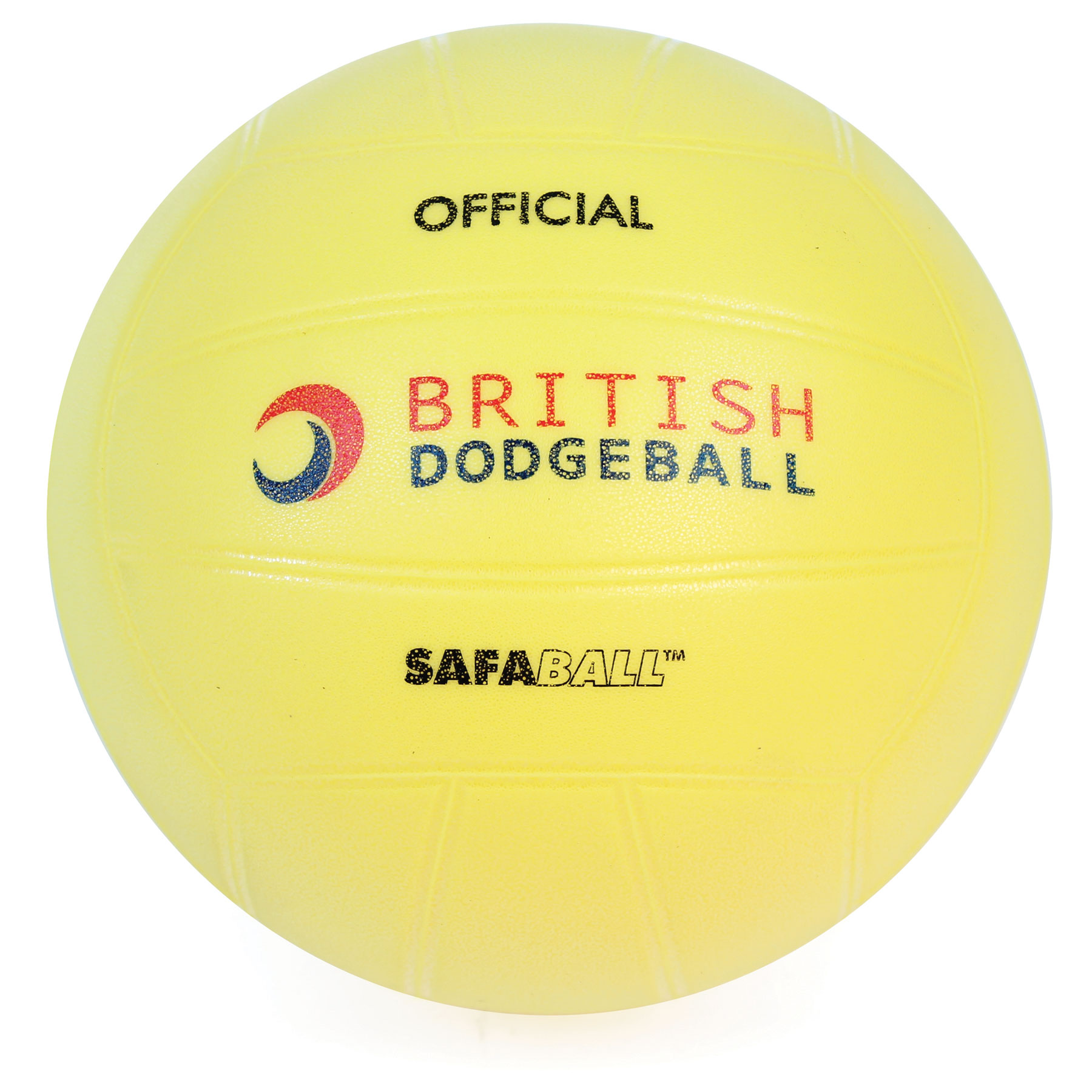 Official British Dodgeball Safaball Softtouch Dodgeball 200mm, Yellow ...