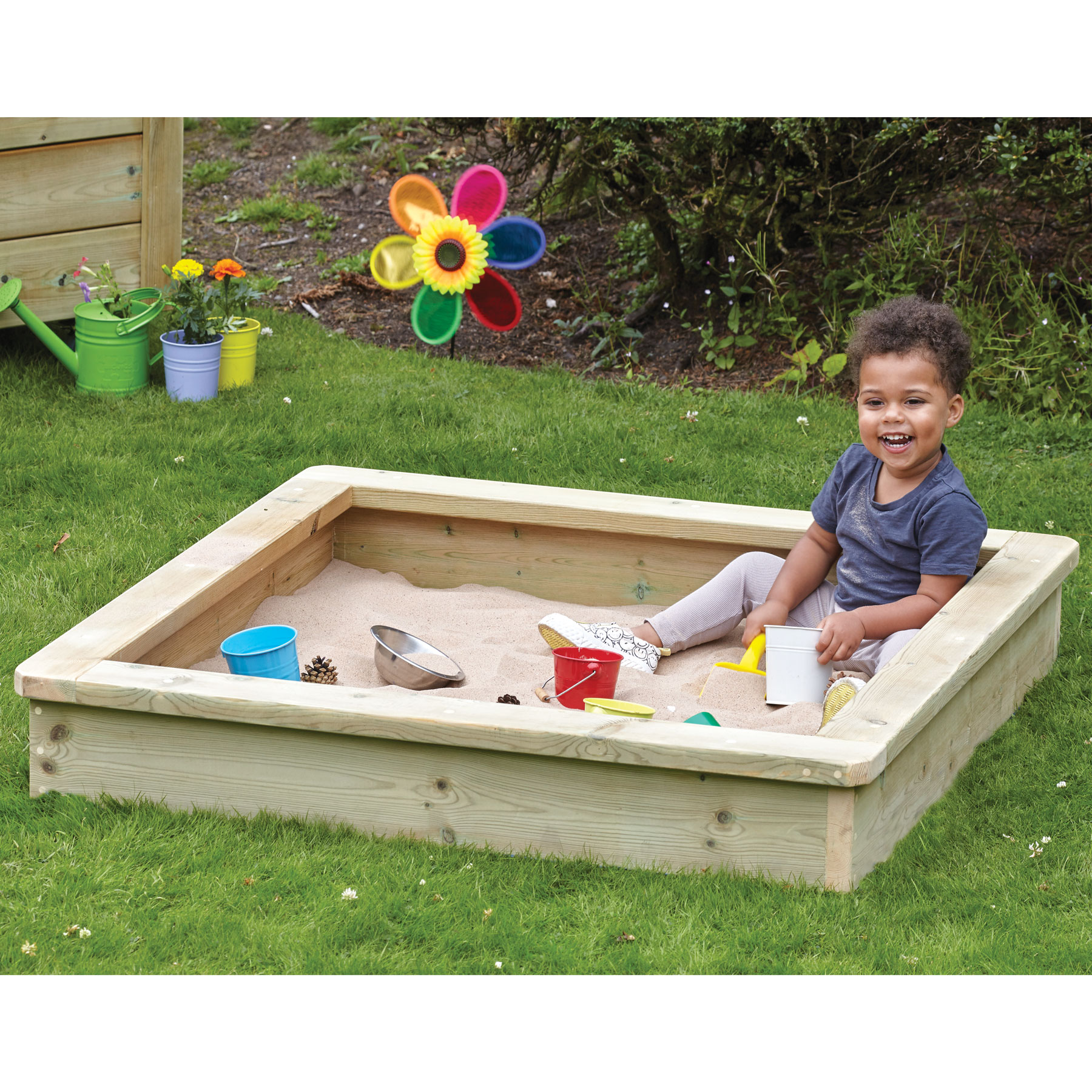 Low Sand Pit With Lid | theClassroom.co