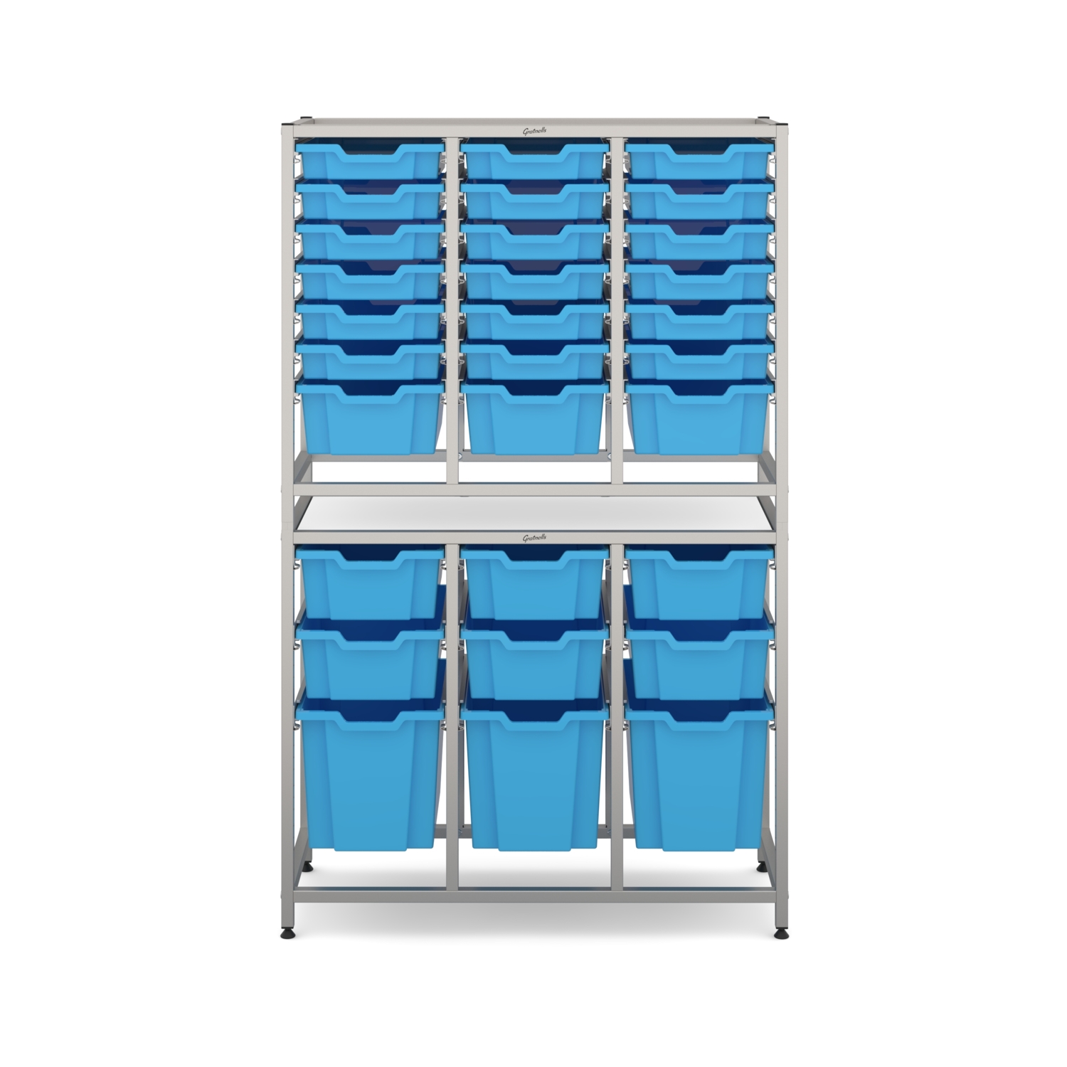 Dynamis Tall Treble Silver Frame - 18 Shallow, 9 Deep & 3 Jumbo Trays ...