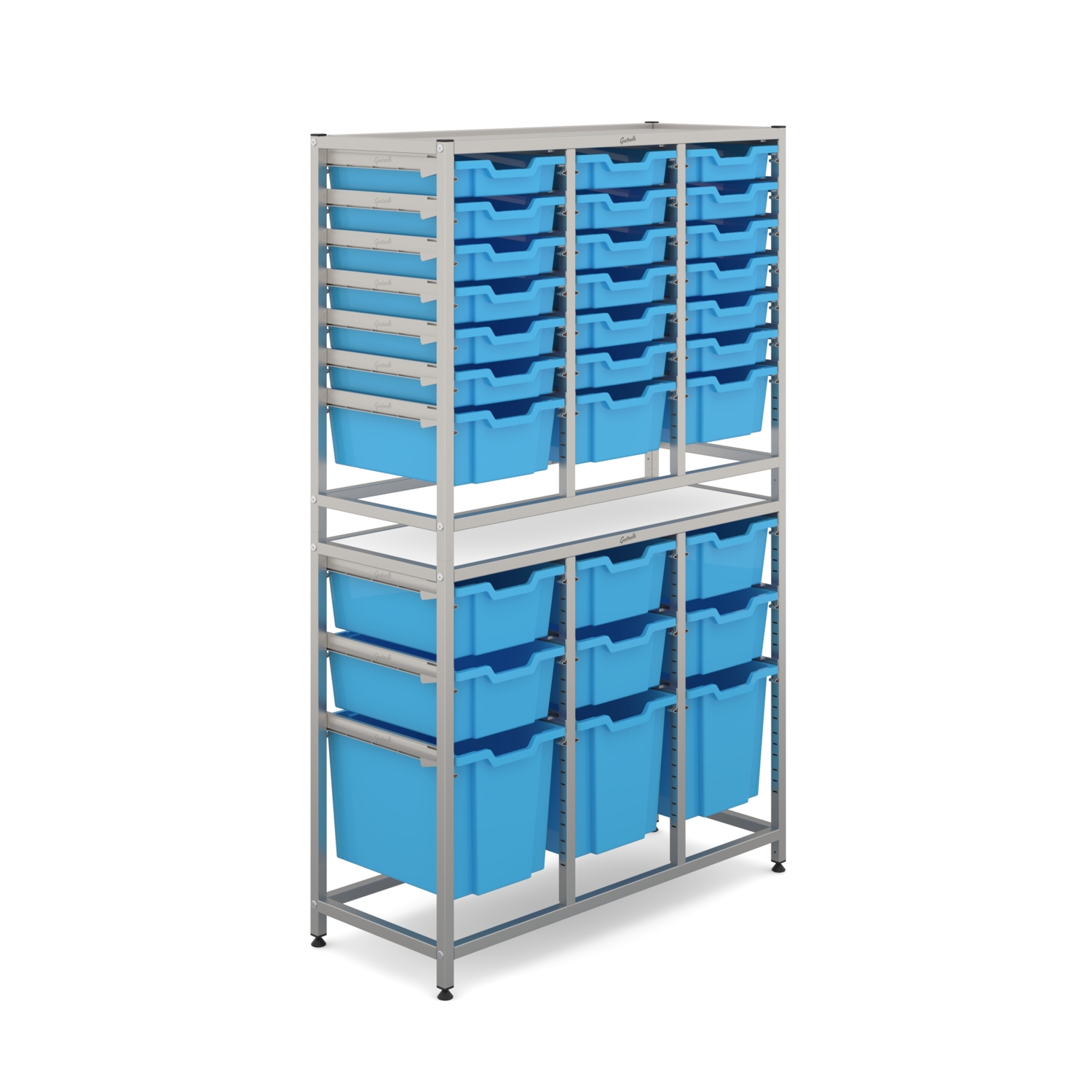 Dynamis Tall Treble Silver Frame - 18 Shallow, 9 Deep & 3 Jumbo Trays ...