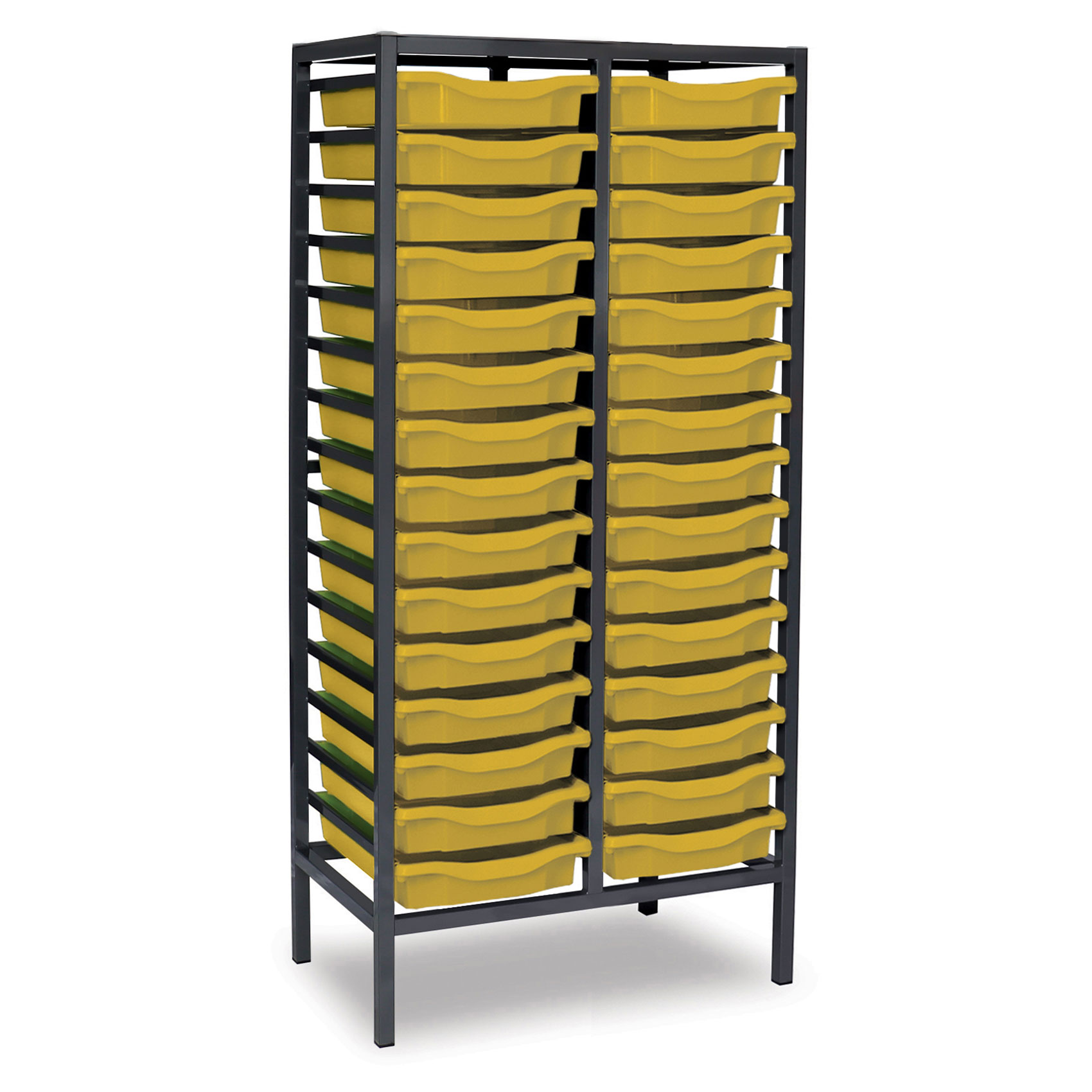 Monarch 30 Single Tray Unit with Metal Top (Dark Grey) | theClassroom.co