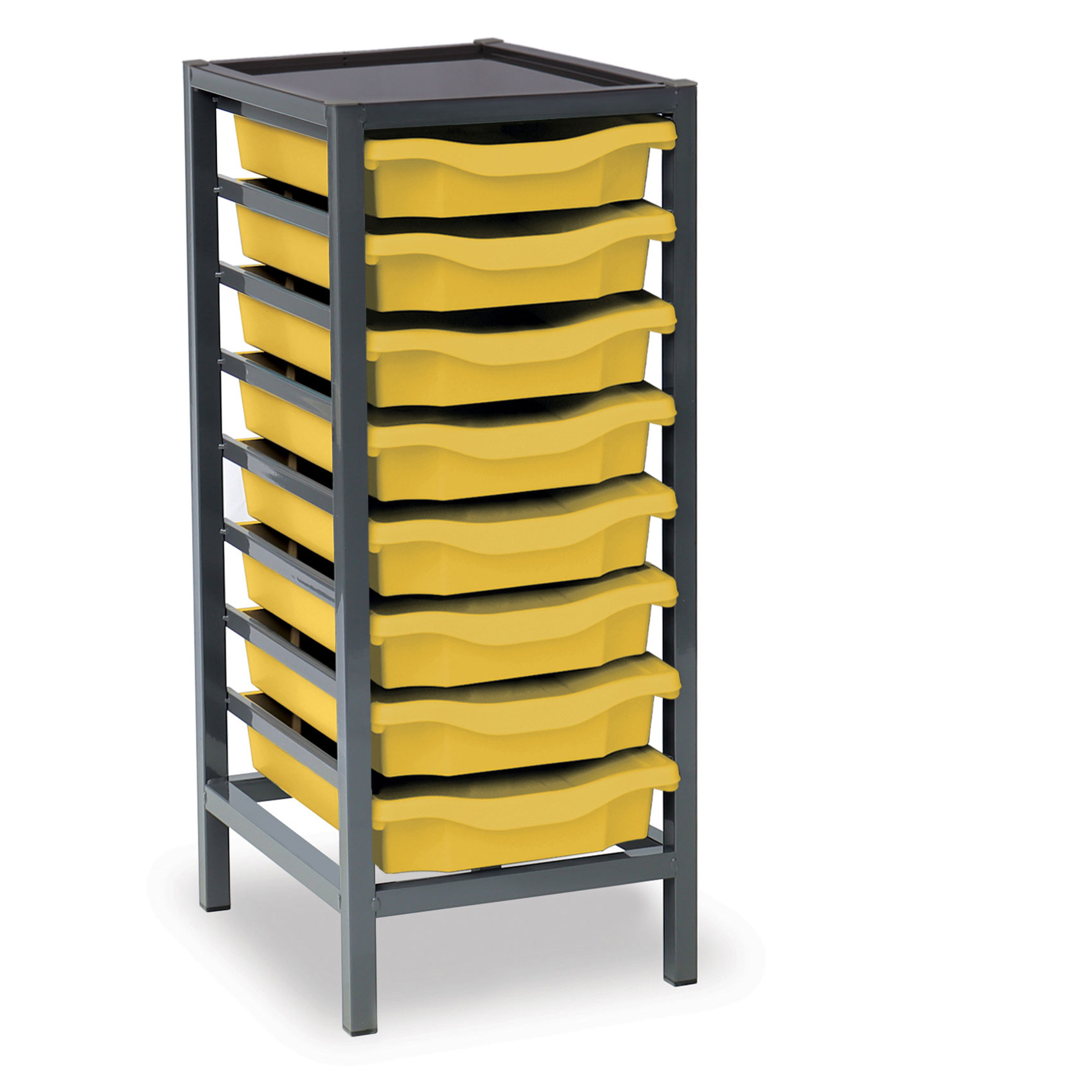 Monarch 8 Single Tray Unit with Metal Top (Dark Grey)