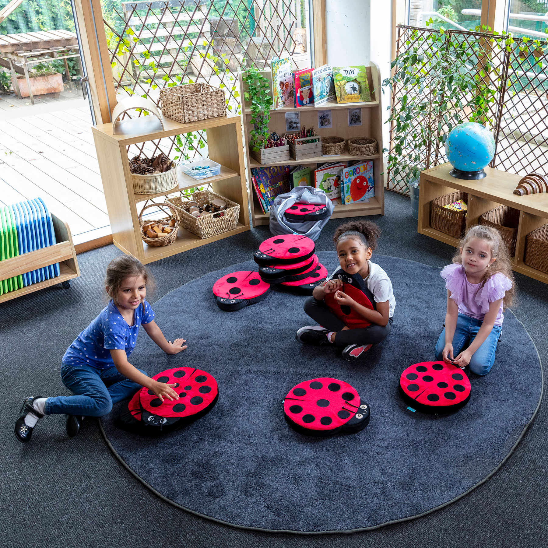 Back to Nature™ Sensory Ladybird Counting Cushions | theClassroom.co