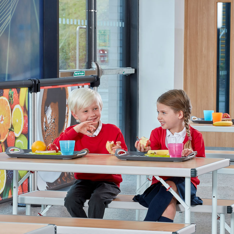 10 Fast Fold Folding Tables & 20 Benches + Trolley | theClassroom.co