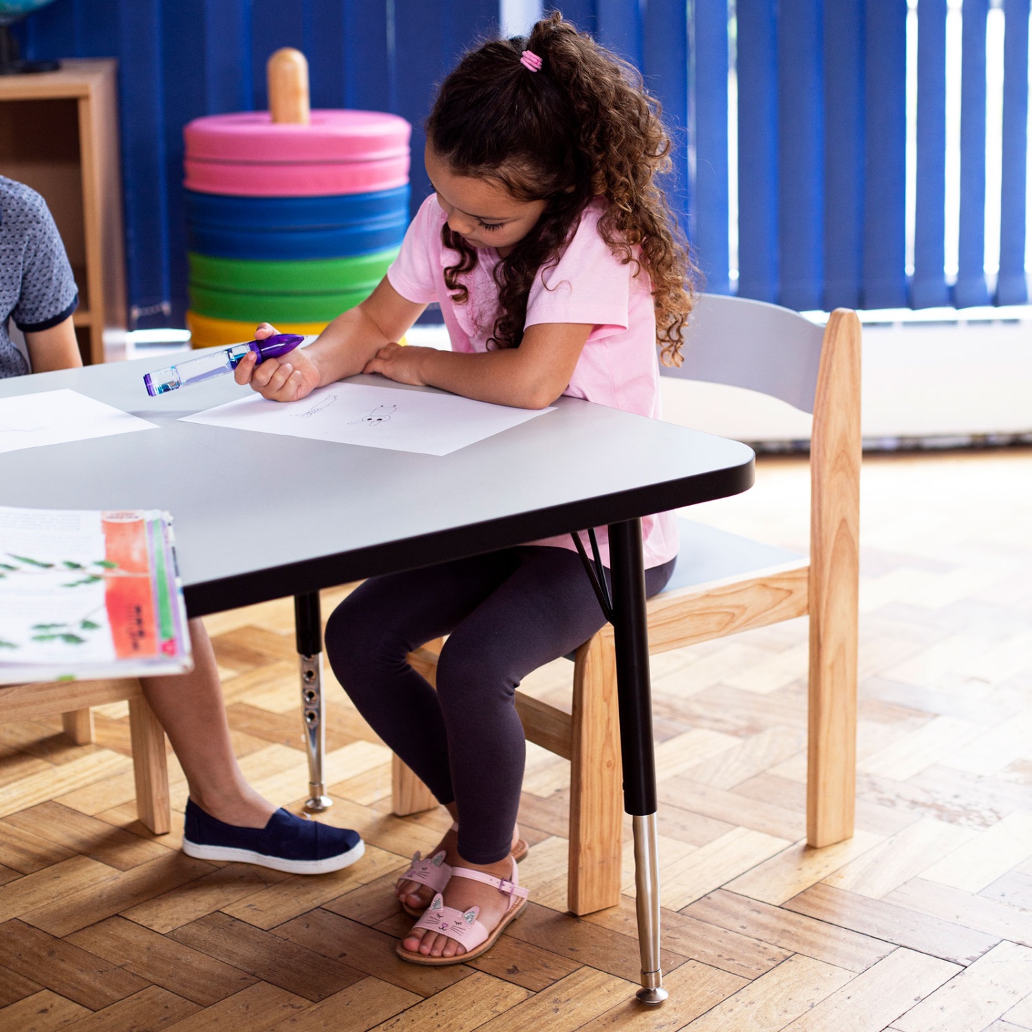 Tuf Class™ Wooden Chair Grey (Pack of 2) | theClassroom.co