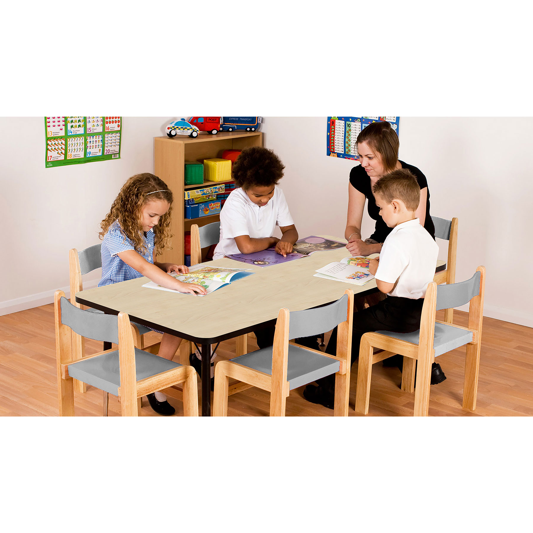 Tuf-Top™ Height Adjustable Rectangular Table | theClassroom.co
