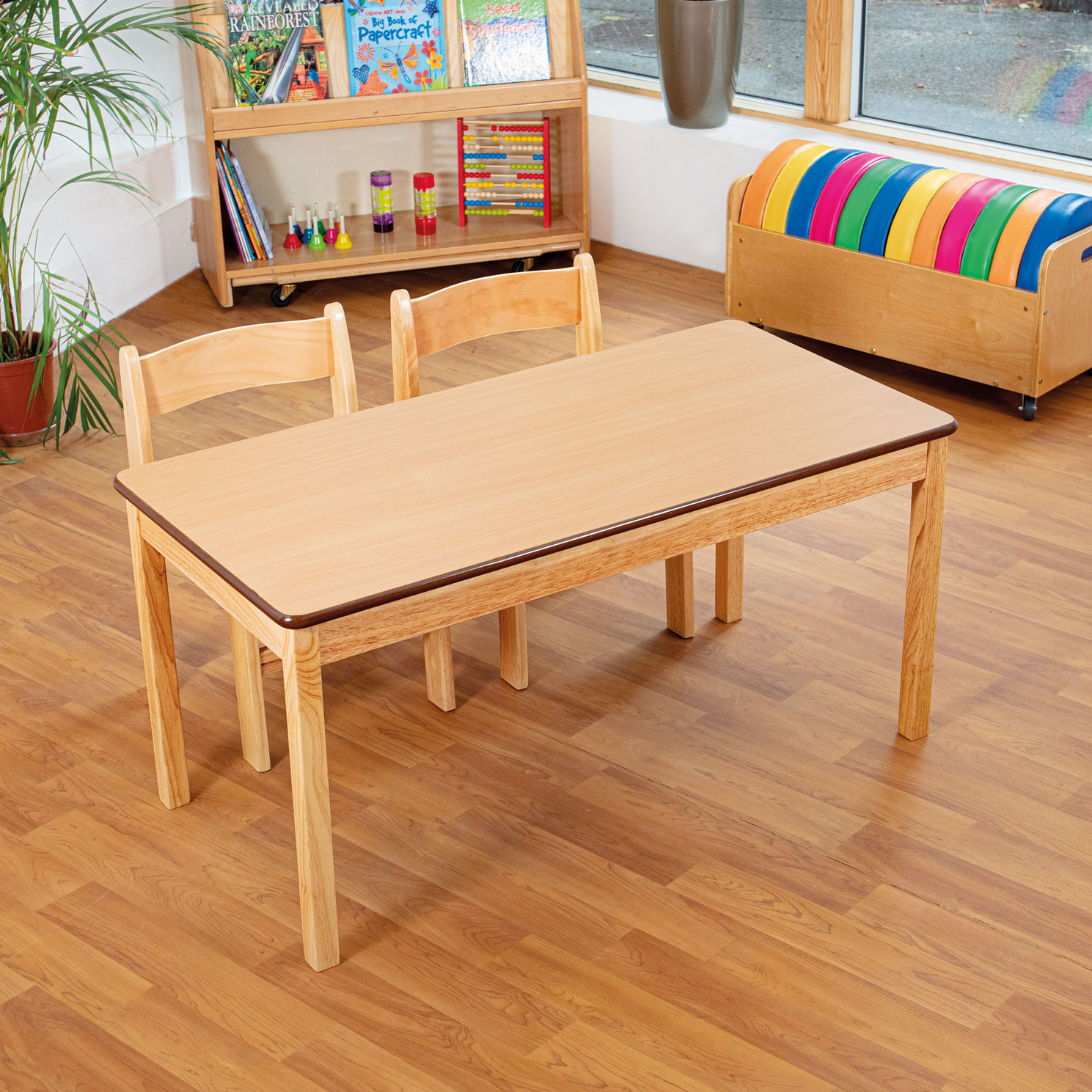 Tuf Class™ Rectangular Table - Beech | theClassroom.co