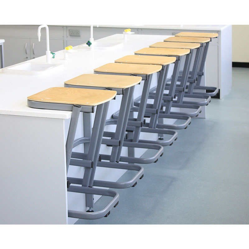 Form™ Cantilever Wooden-Top Lab & Craft Stool | theClassroom.co